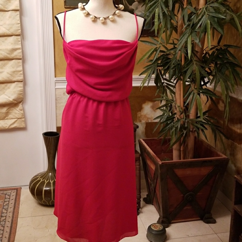 Rare Red Vintage Joy Stevens Of California Dress - Gem